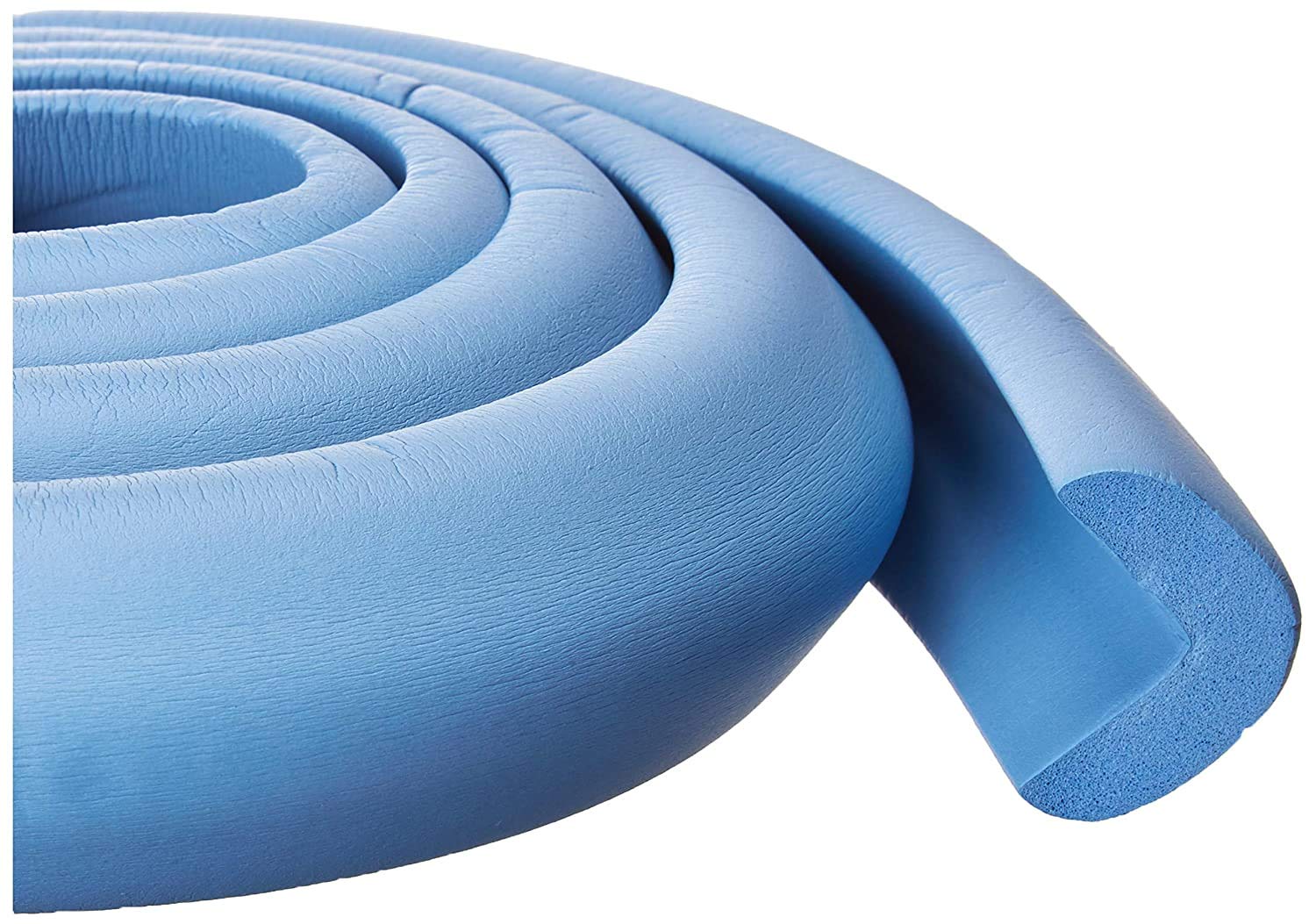 L Shape Extra Thick Furniture Edge and Corner Guards, 6.5ft Bumper 4 Adhesive Childsafe Corners, Fireplace, Edge Cushion & Corner Guard Set.Baby Proofing Edged.(6.5ft) (Sky Blue)