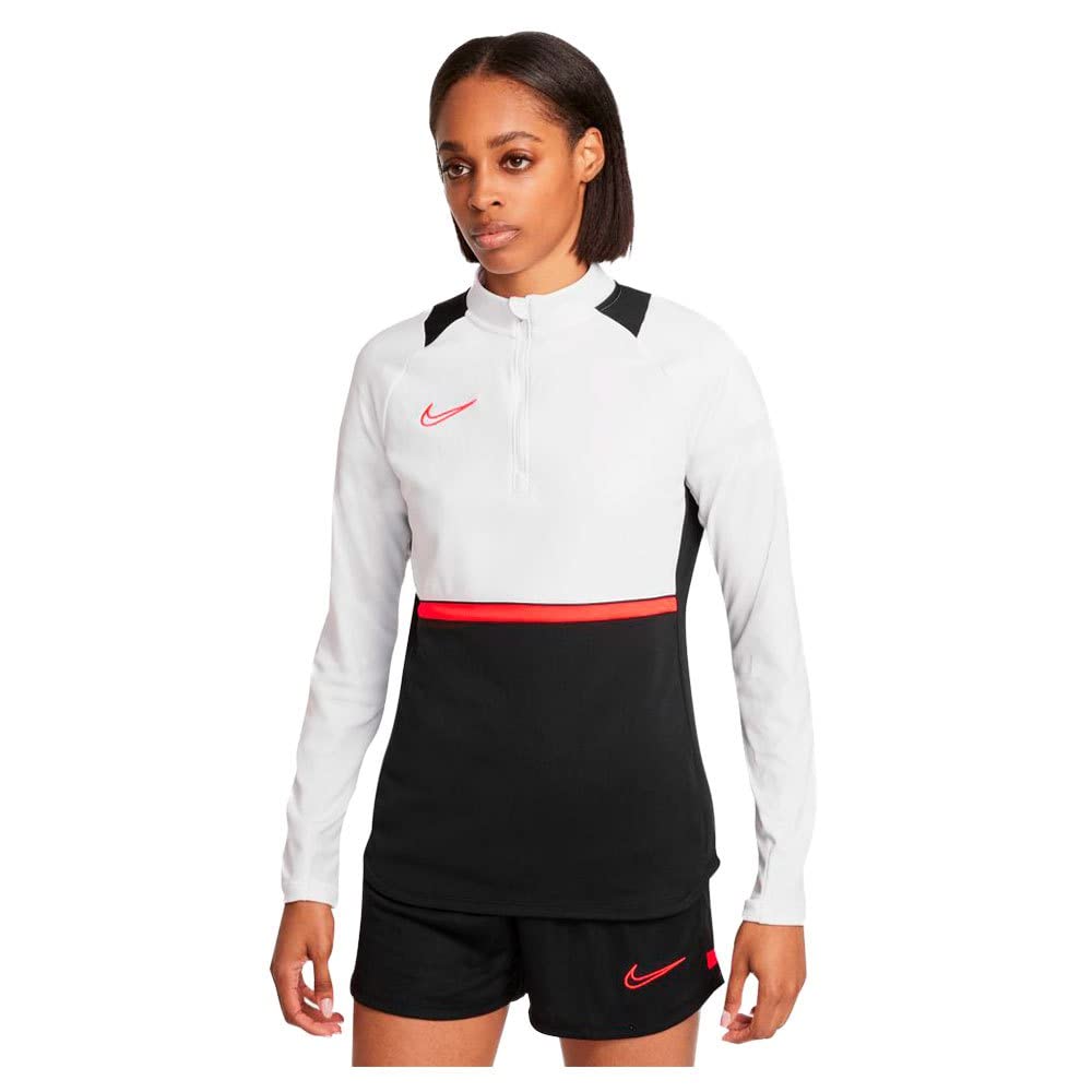 Nike Women's Dri-FIT Academy Soccer Drill Top (Black/White) Size Medium