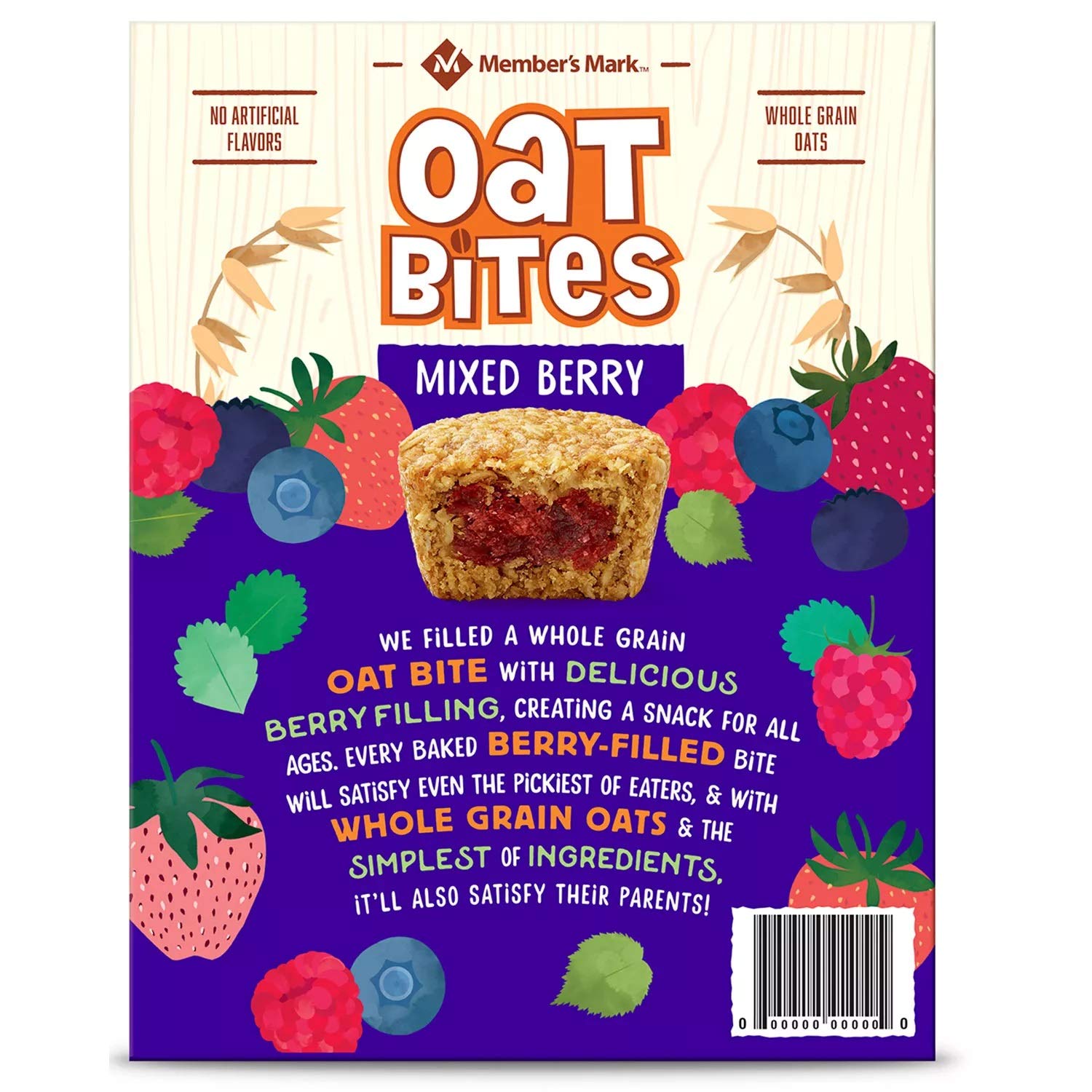 Member's Mark Mixed Berry Oat Bite 18 Bars X 1.3 Oz (Net Wt 23.4 Oz),, ()