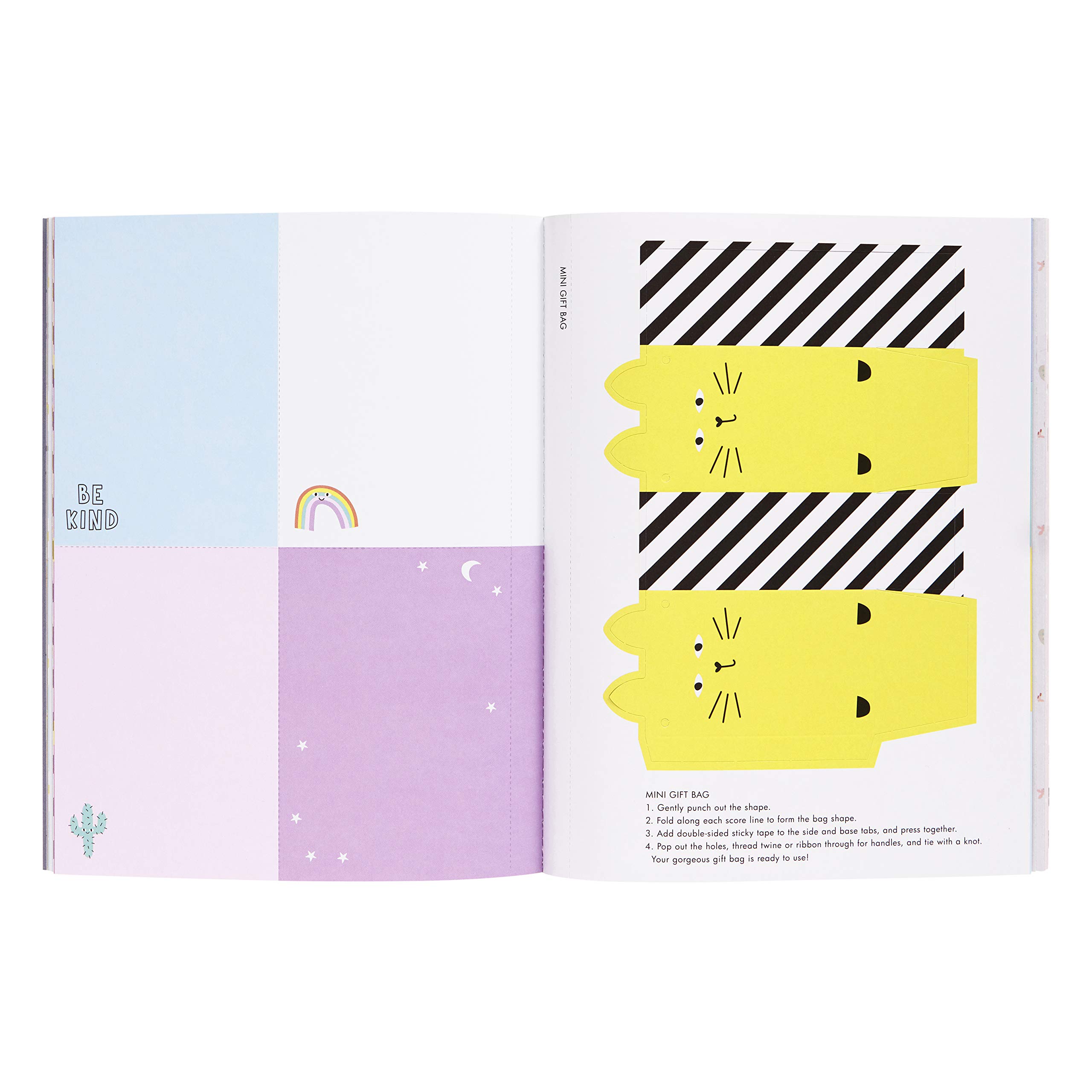 kikki.K Woodland Wanders Designer Collection - Paper Lover's Book, Includes Hundreds of Paper Projects Including Stickers, Greeting Cards, Paper Buntings, 3D Objects and More