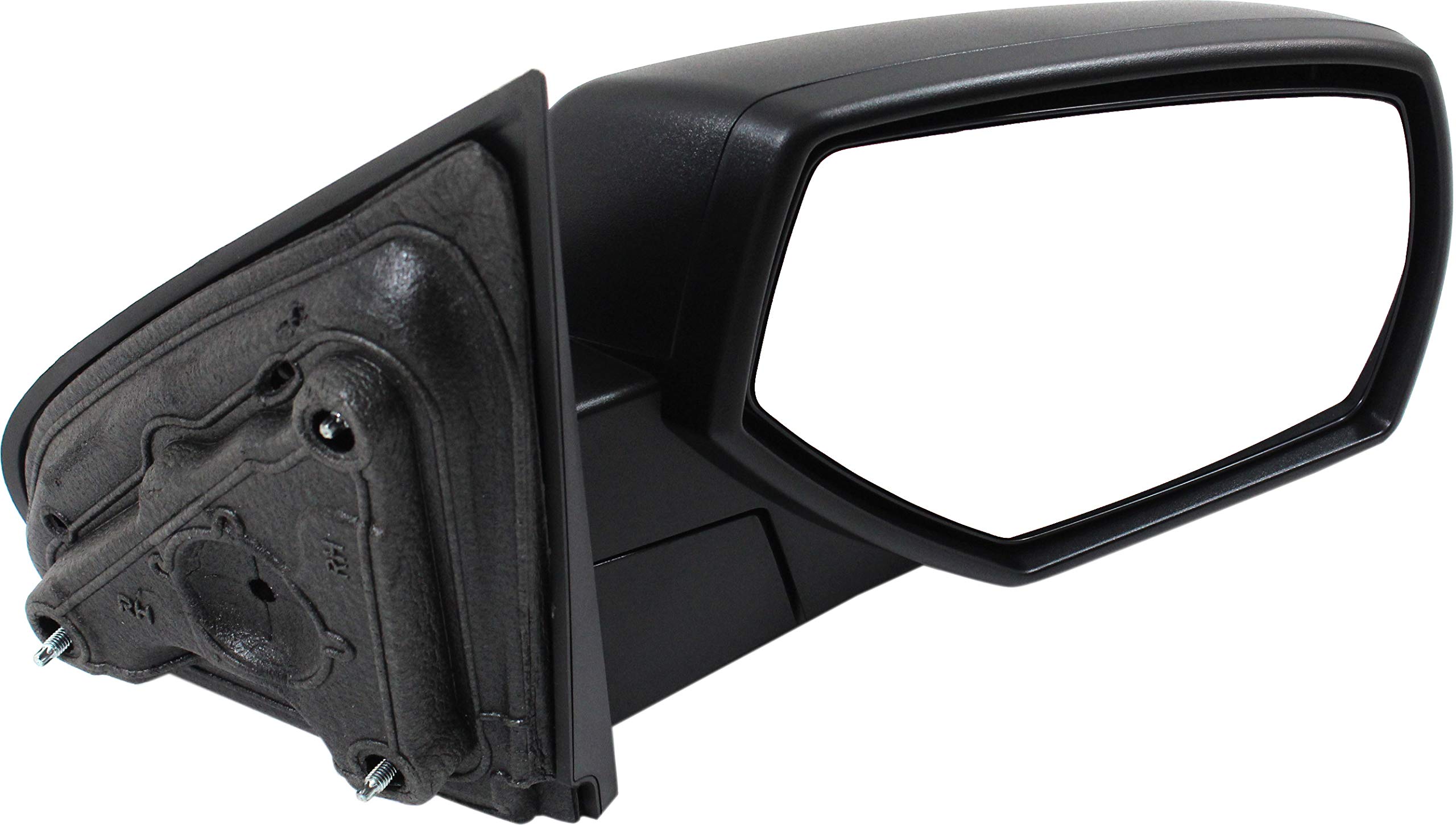 Kool Vue Passenger Side Non-Electric Mirror for Chevrolet Silverado 1500 GMC Sierra 1500 2014-2018 Manual Fold Without Signal Light, Blind Spot, Memory & Puddle Lamp Textured