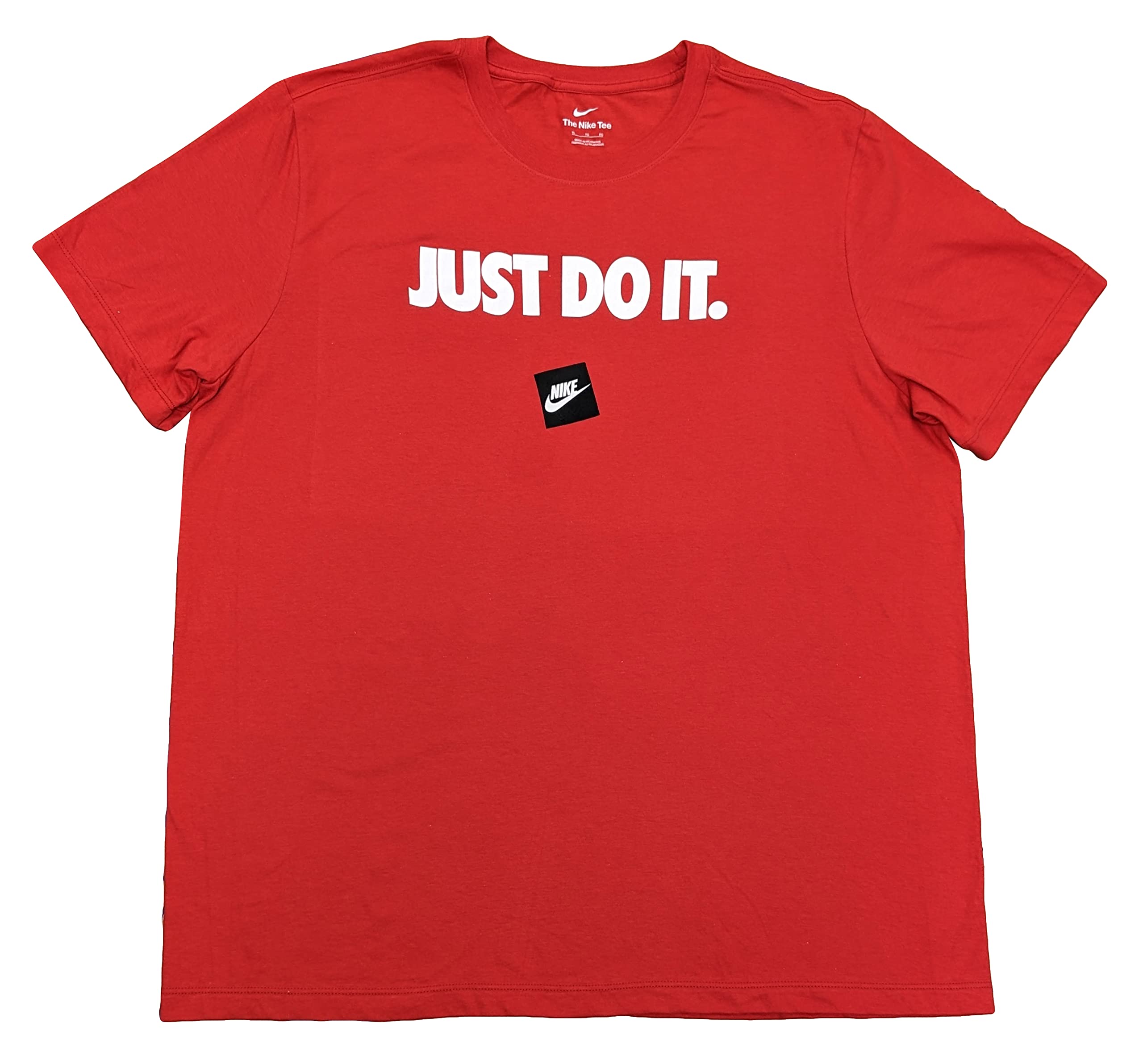 Nike Mens Just Do It Box Crewneck T-Shirt (XX-Large, Deep Green)
