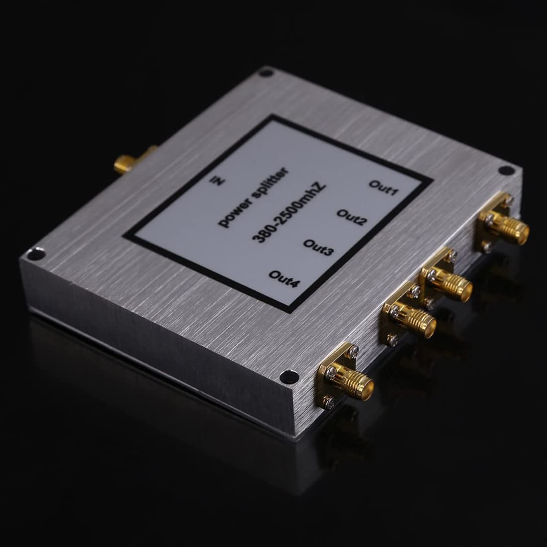 Jaquiain 4 Way SMA Power Splitter 380Mhz-2500MHz,SMA Female Power Divider Signal Cable Splitter Female Divider