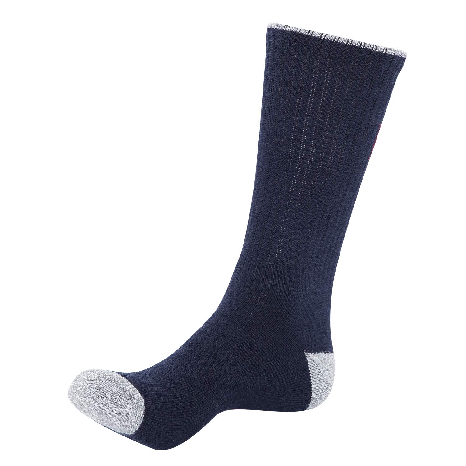 KONY Men's 5 Pairs Thick Cushion Hiking Walking Socks, Wicking Outdoor Sports Crew Socks (Mix-2, Medium(US Shoe Size 8-11))