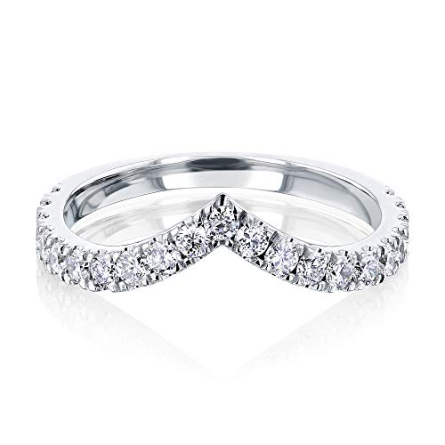Kobelli Chevron Point Diamond Ring - yellow-gold / 8.0