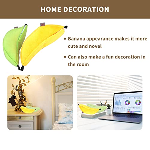 YAFIYGI 2Pack Rat Hammock for Cage Hamster Soft Bed Small Pet House Animals Warm Squirrel Hedgehog Guinea Pig Bed House for Mouse, Chinchilla, Rat, Gerbil and Dwarf Hamster(Yellow+Green