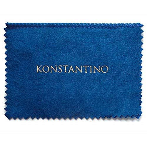 Konstantino Women's Sterling Silver & 18K Gold Band Ring With Mother of Pearl, Hestia Collection - Size 8