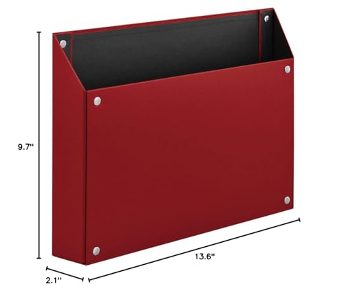 King Jim 4785 Magnetic Storage Case, A4 Size, Horizontal, Red