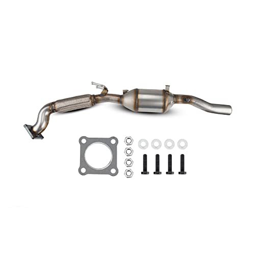 KAX Catalytic Converters,Catalytic Converter Stainless Steel Replacement for Beetle 2001-2005, Golf 2002-2006, J-e-t-t-a 2002-2005, Catalytic Converters OEM Replace 54582 (EPA Compliant)