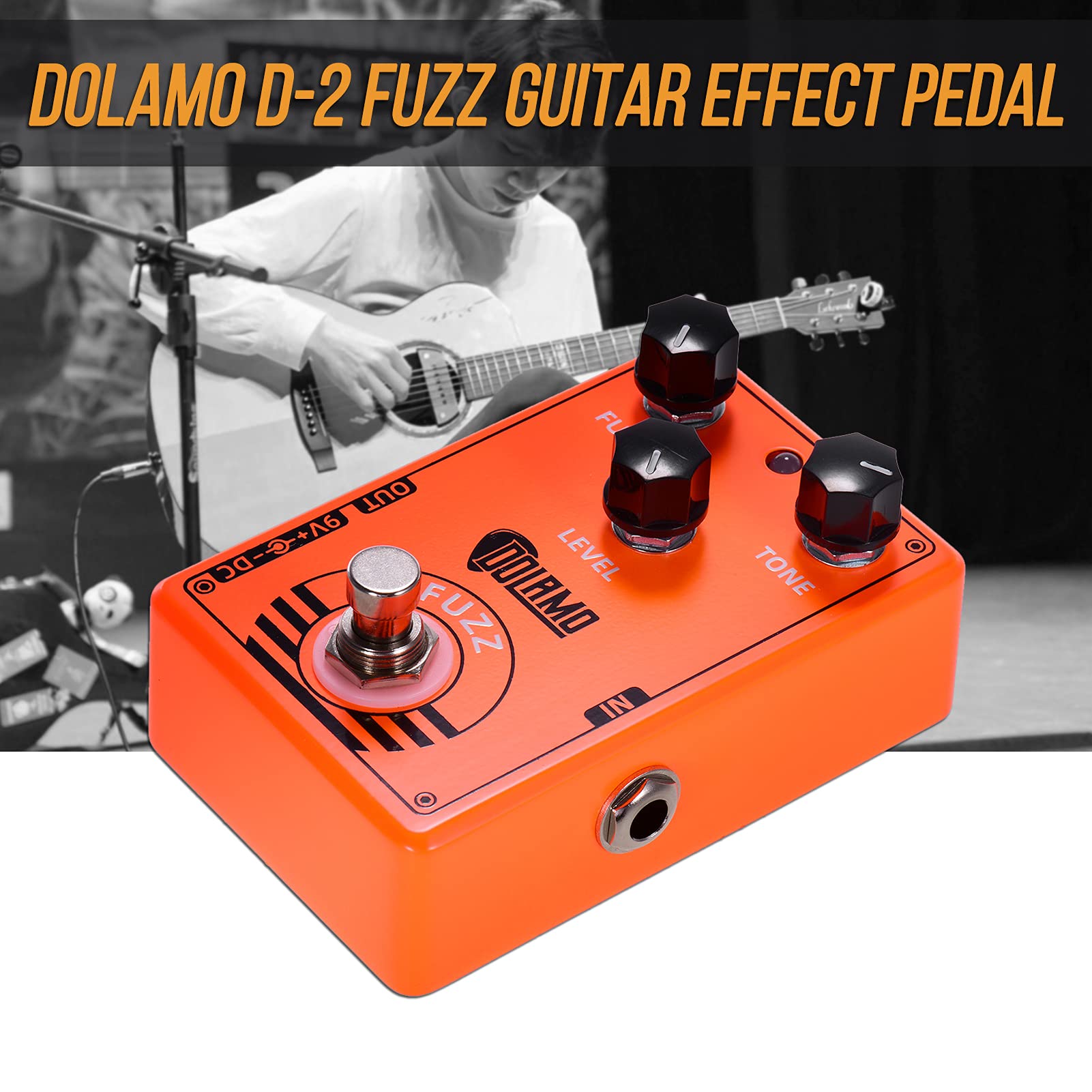 mewmewcat D-2 FUZZ Guitar Effect Pedal with True Bypass for Electric Guitar,Effect Pedal