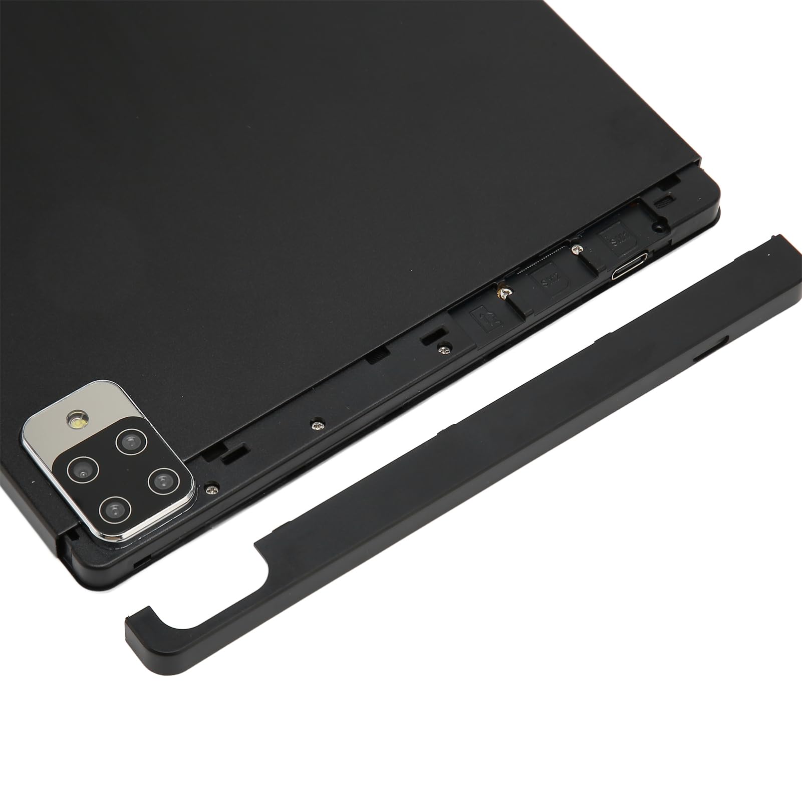Kufoo Student Tablet, 5000mAh Office Tablet 10 Inch Black IPS Screen 4GB RAM 64GB ROM for Travel (US Plug)