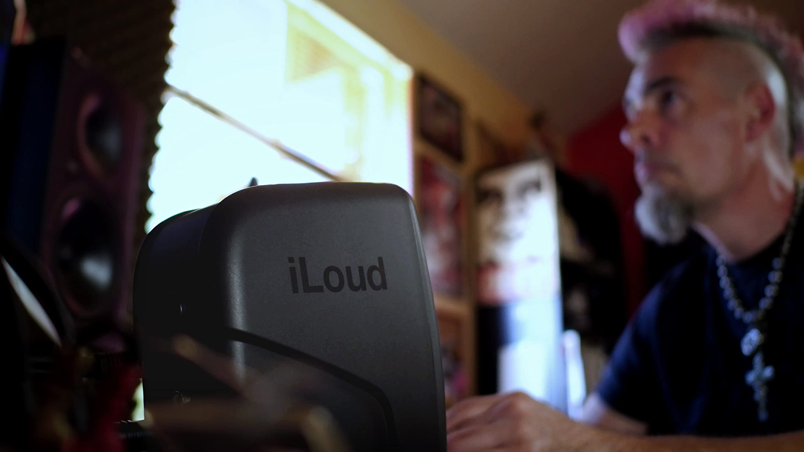 IK Multimedia iLoud Micro Monitor 50 watt portable wireless bluetooth studio reference monitors, dual speakers for music production, mixing, mastering, composing, producing and DJs
