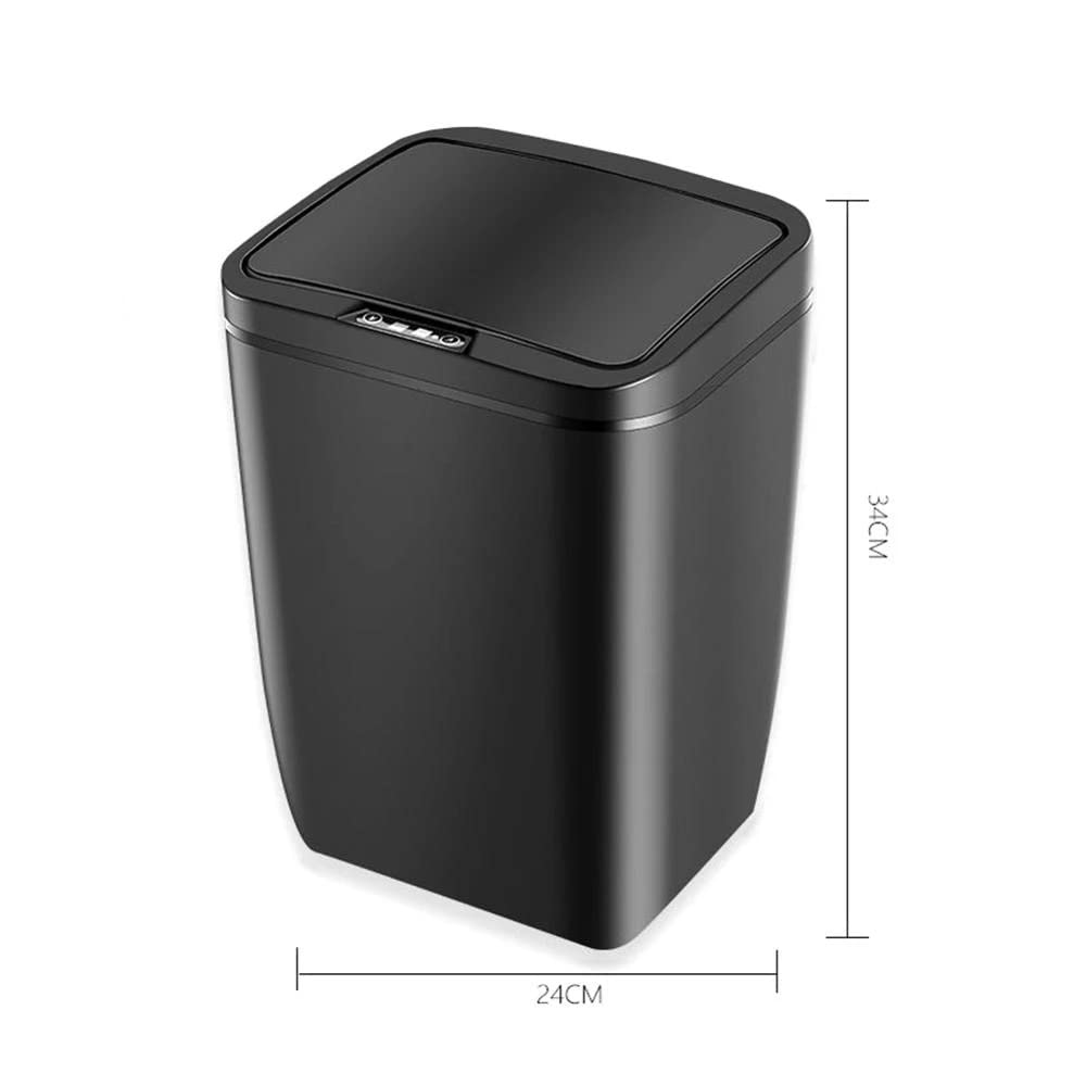 JFGJL Automatic Touchless Trash Can Intelligent Induction Motion Sensor Trash Can Recycle Bin Kitchen Garbage Car Trash