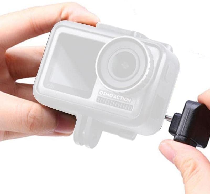 Microphone 3.5mm/USB-Cc Adapter Audio External Mic Mount for TRS Plug Osmo Action Accessories