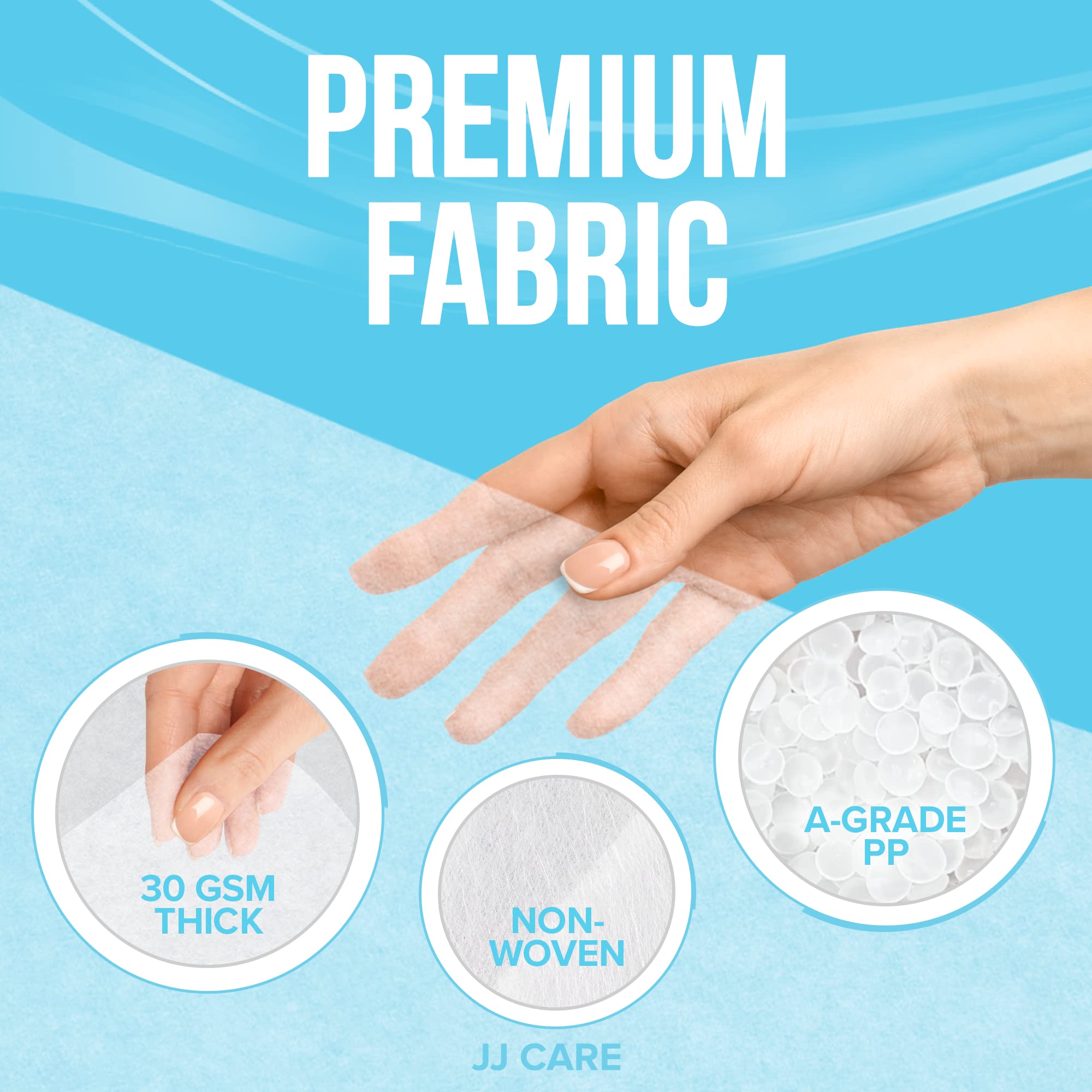 JJ CARE Disposable Massage Table Sheets - 60 Sheets [24" x 390 feet, 1 Roll] - 50% Thicker Perforated Massage Bed Cover, Non-Woven Disposable Roll for Massage Table for Waxing, Facial, Tattoo, & Spa