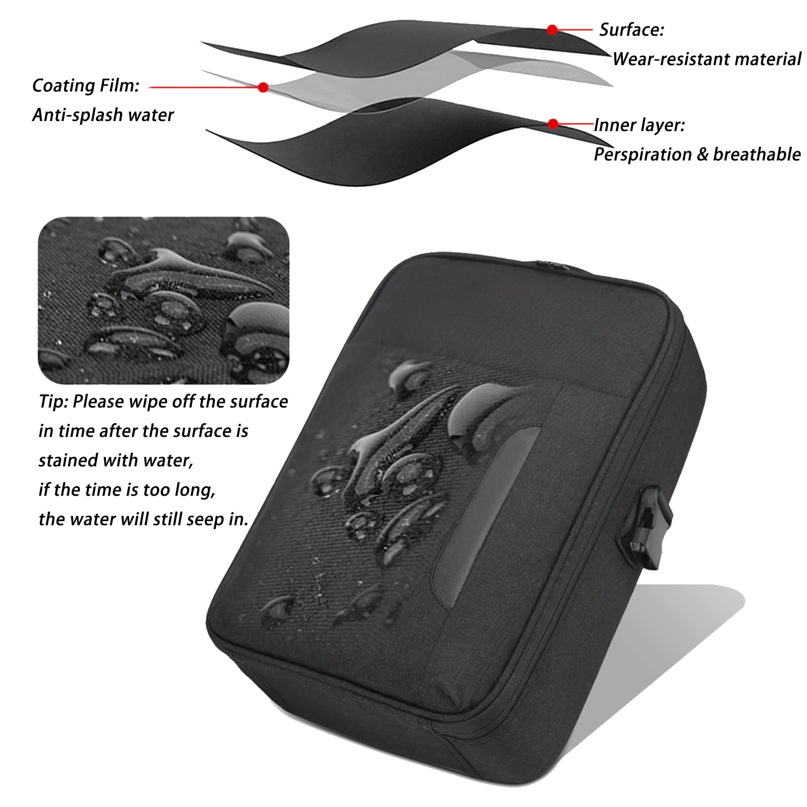 Mini 3 Pro Carrying Case with Strap, Portable Travel Storage Bag for DJI Mini 3 Pro, Compatible with RC/RC-N1 Remote Controllers and Other Accessories.