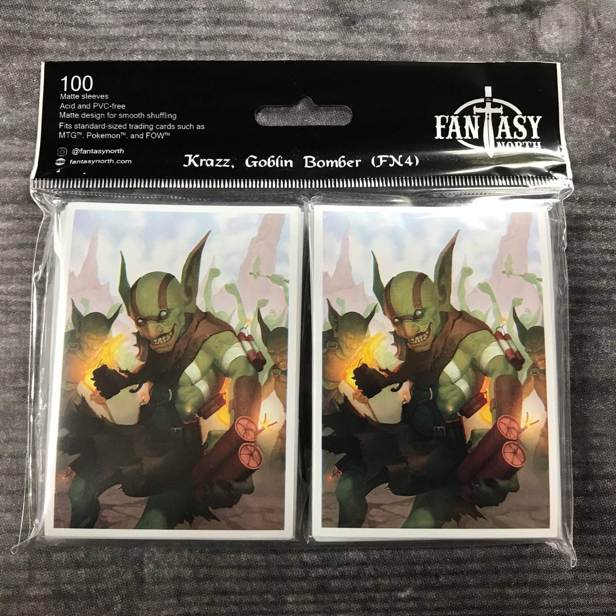 Krazz, Goblin Bomber – 100 Matte Card Sleeves (FN4S) - Fantasy North