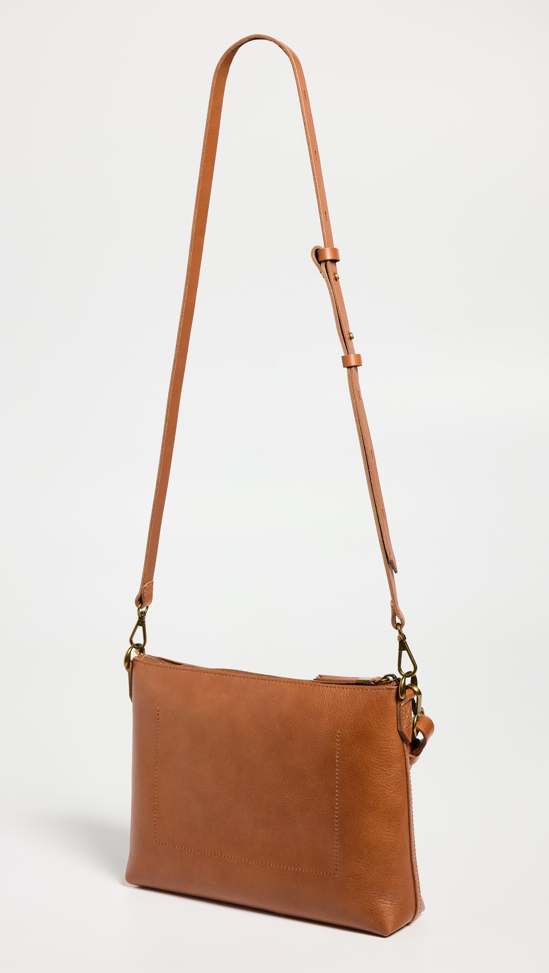 Madewell Women's The Transport Shoulder Crossbody Bag, English Saddle, Tan, Brown, One Size