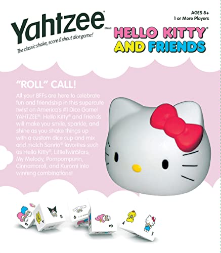 USAOPOLY YAHTZEE: Hello Kitty and Friends | Classic Family Dice Game