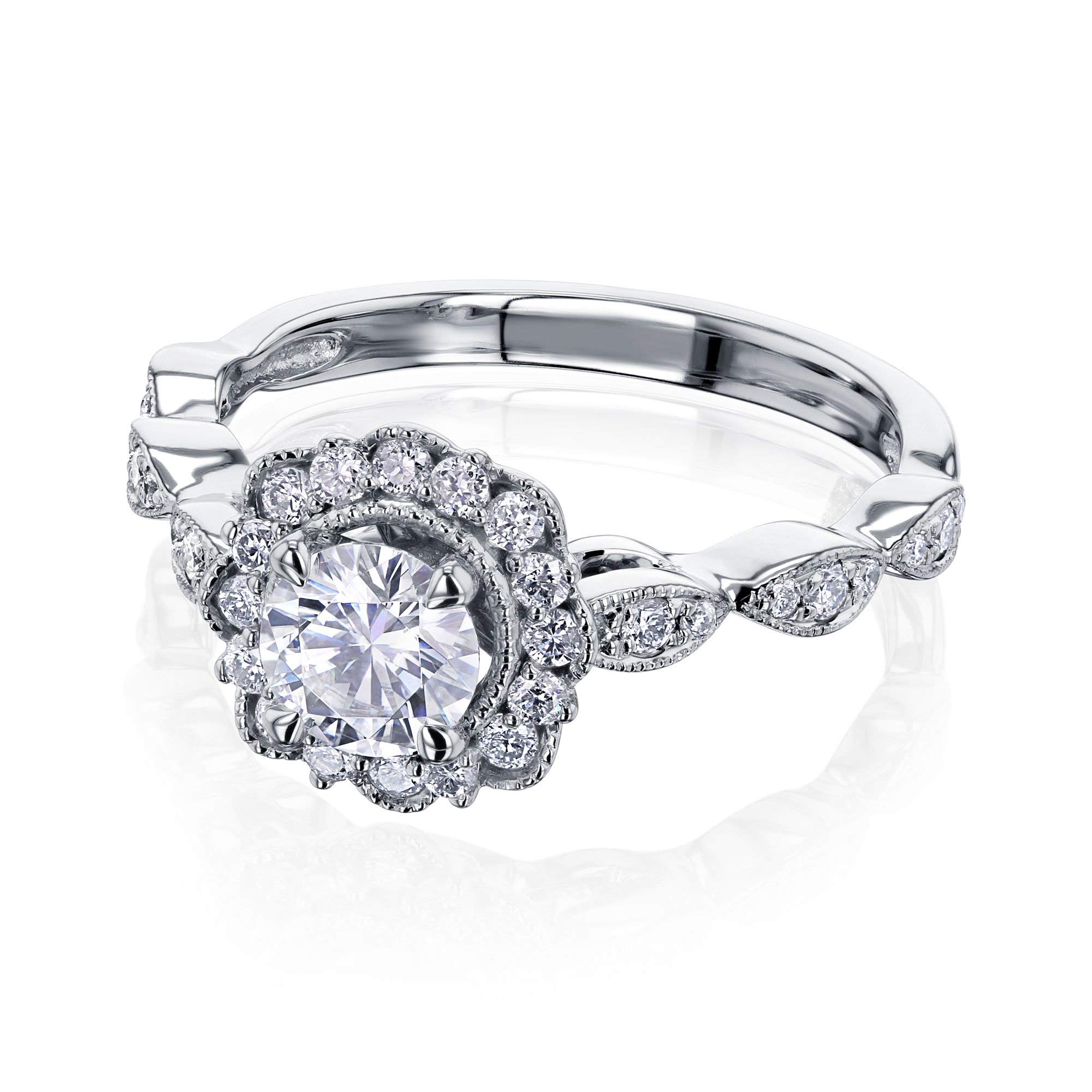 Kobelli Moissanite The Floral Spring Ring - 7.0 / Forever One D-E-F