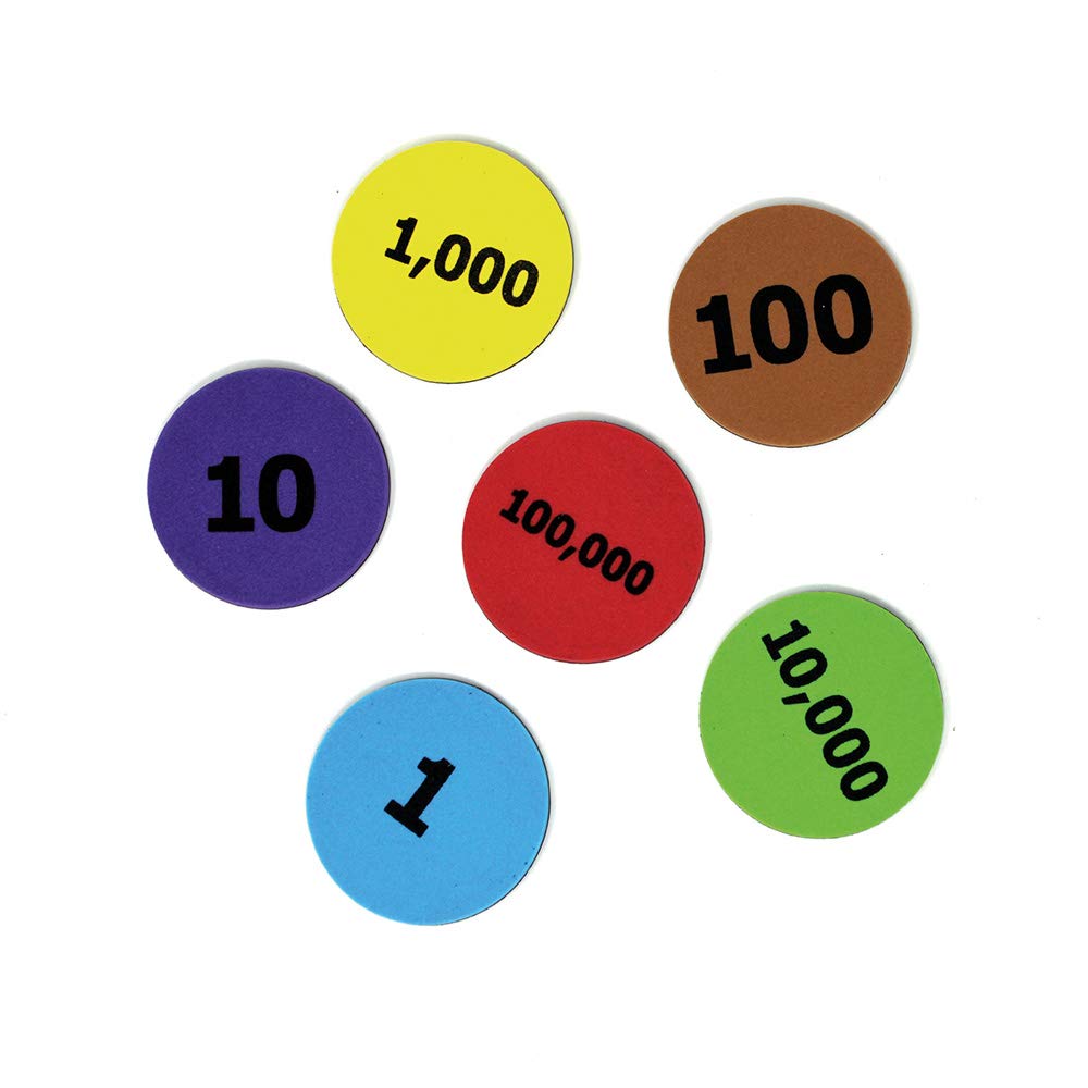 Learning Resources Giant Magnetic Place Value Demonstration Disks