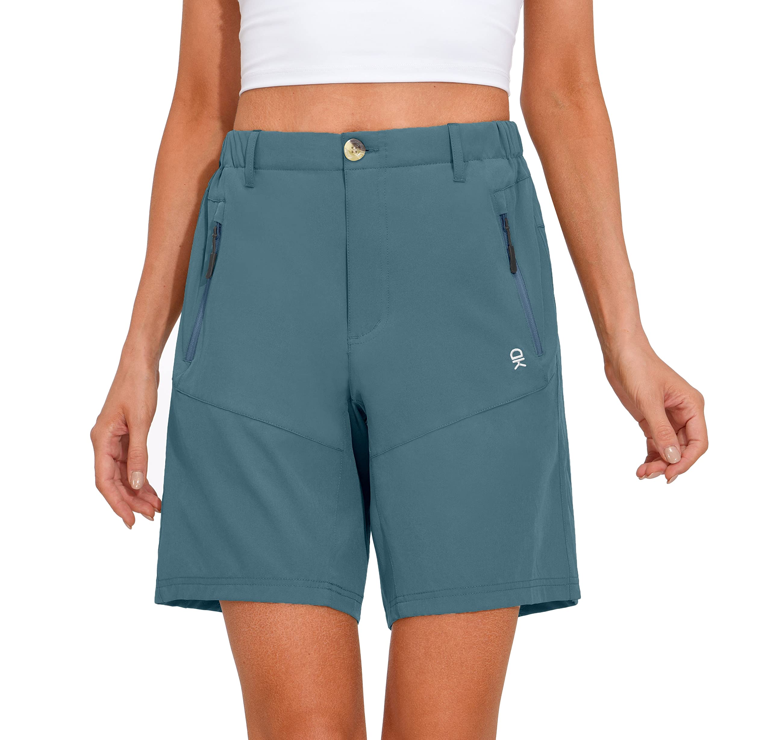Little Donkey Andy Women's Stretch Quick Dry Cargo Shorts Hiking Camping Travel Slate Size XXL