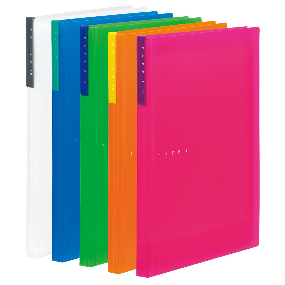 King Jim 8152TH Clear File Taffle, Pink, A4, 10 Pockets