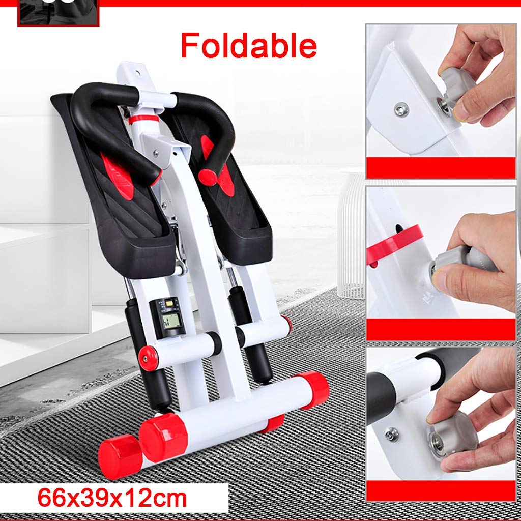 Portable Foldable Sport Foot Stepper Mini Stepper Exercise Workout Training Fitness Stair Steps Pedal Fitness Lose Fat Home Exercise Equipment