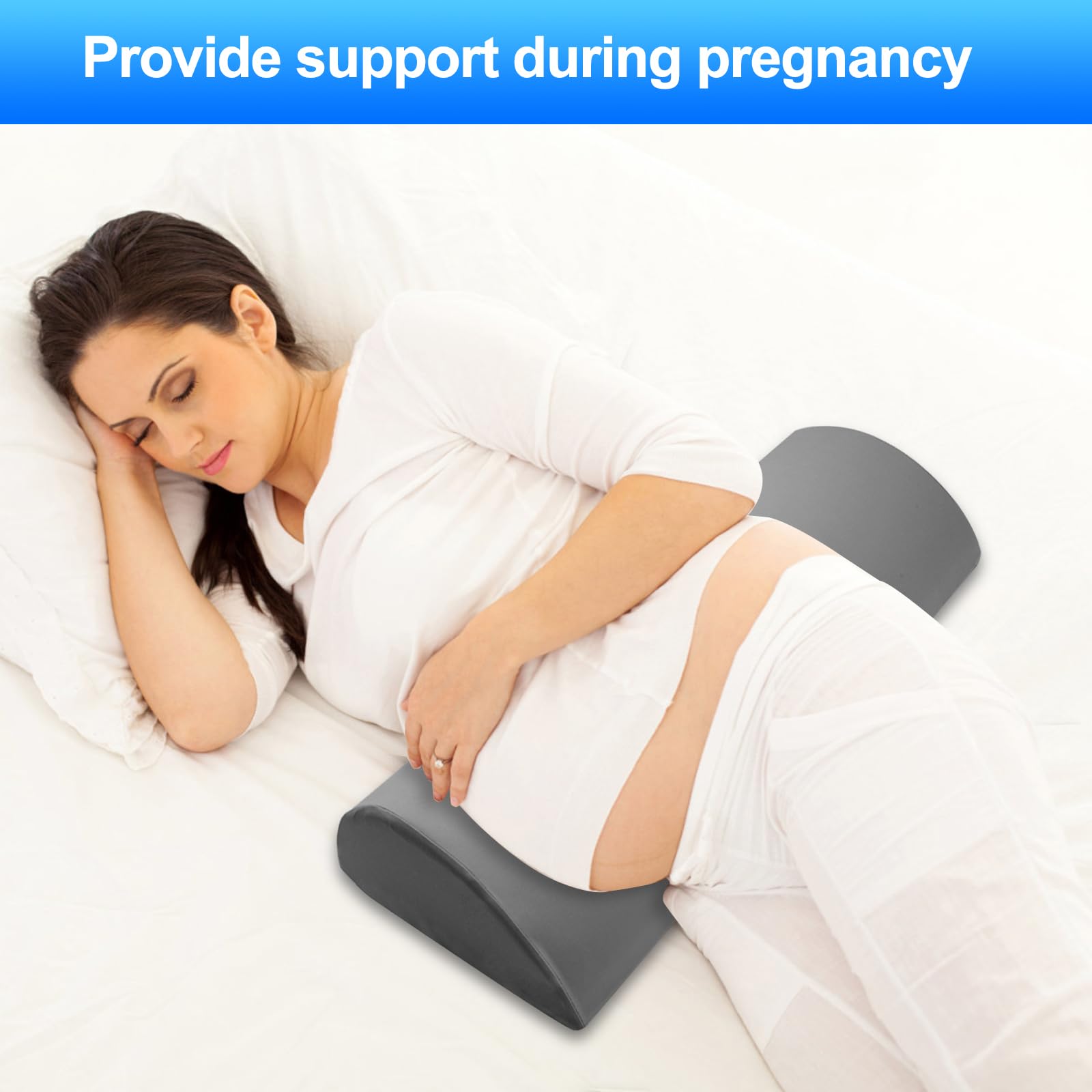 Knee pillow for side sleepers,Lumbar support pillow for bed side sleeping,Lumbar pillow,Leg pillows for sleeping,Knee pillow,Neck support pillow,Half moon bolster pillow,Bolster pillow for legs