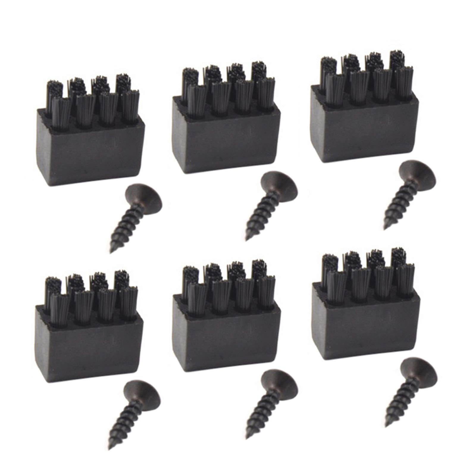JooFn Arrow Rest Replacement Brushes 6pcs with 6pcs Screws for Hostage Arrow Rest Archery Bow