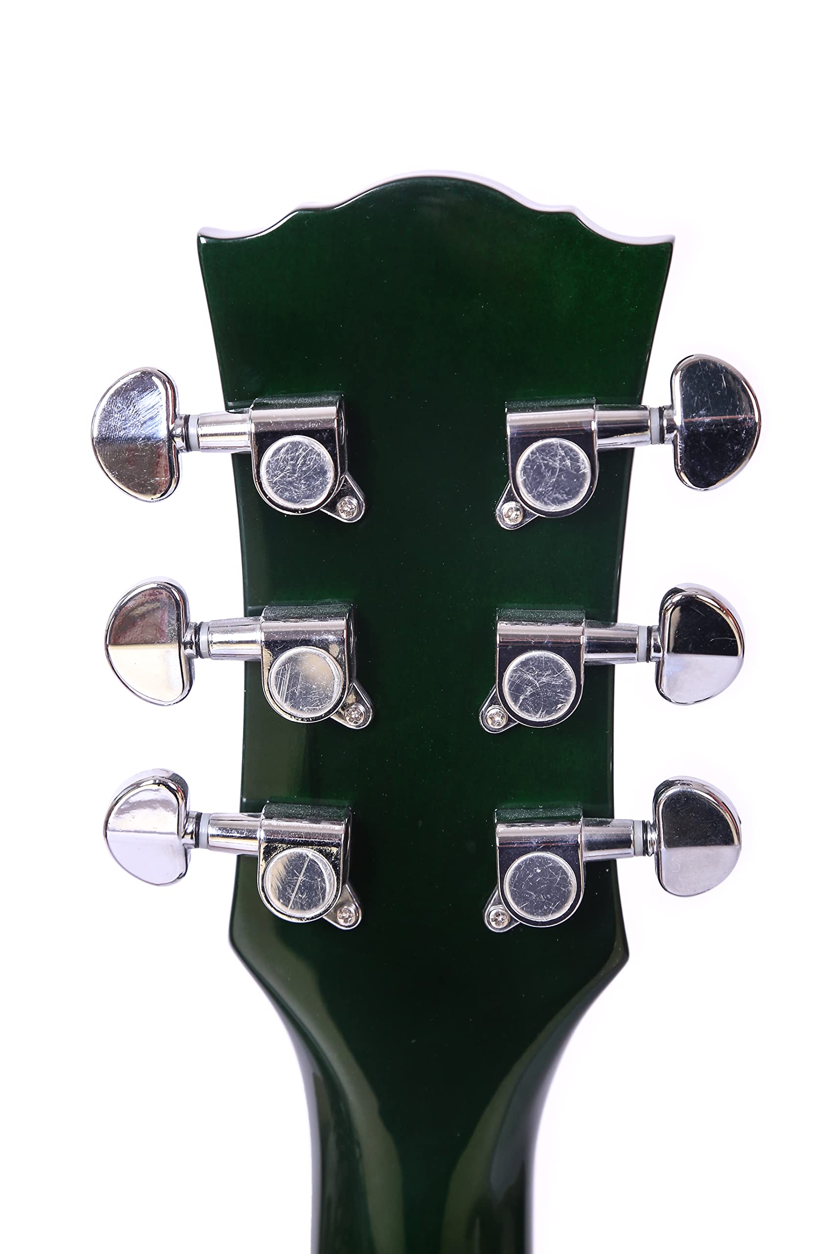 Semi-Hollow Body Electric Guitar,Maple Body and Neck,Rosewood Fingerboard,22Frets,Right-Handed,Flame Stripes with Tree Burl Pattern,Natural