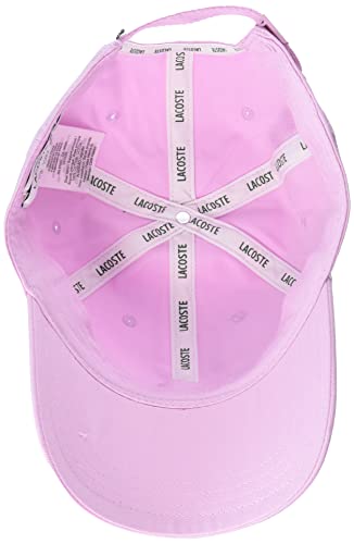Lacoste Mens Organic Cotton Twill Cap, Albizia Pink, One Size