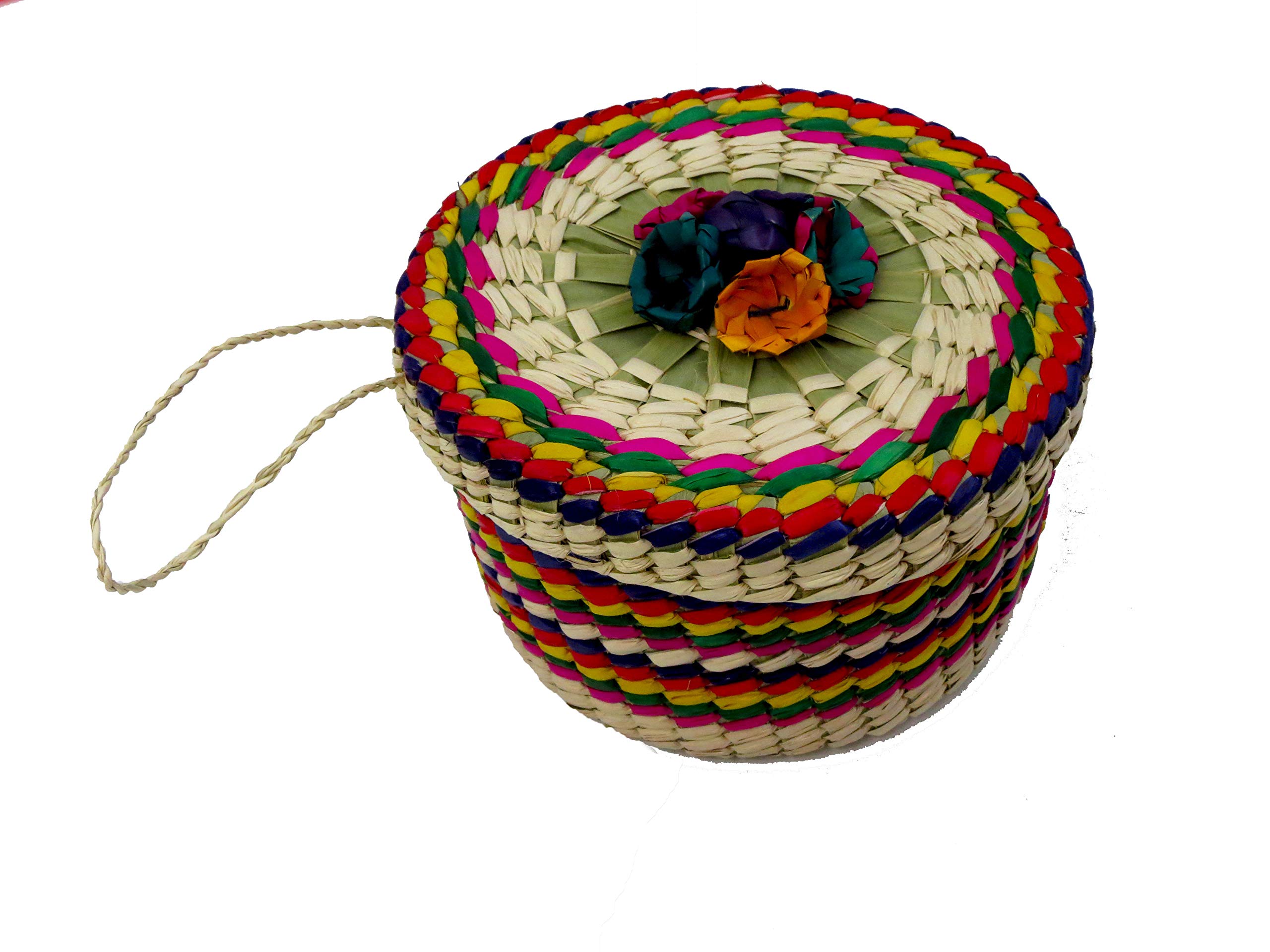 Leos Imports Handmade Mexican Palm Tortilla Basket, Tortillera Made in Mexico