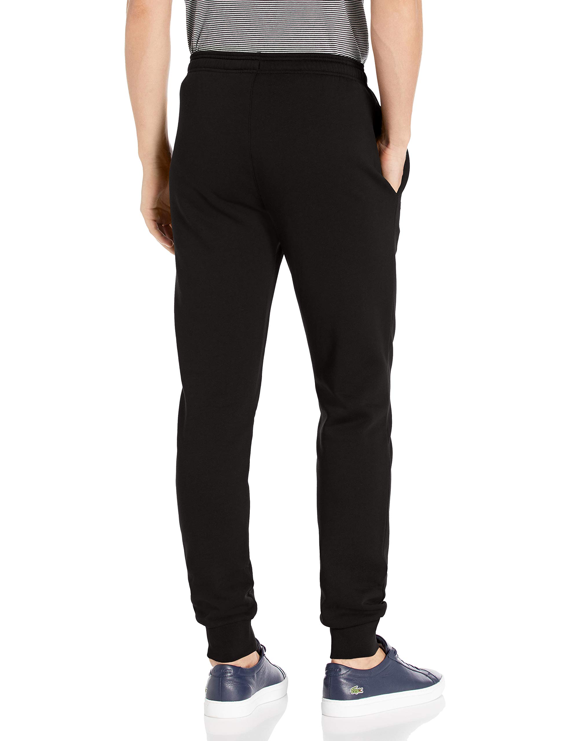 Lacoste mens Sport Fleece Jogger Trackpant, Black, Medium US