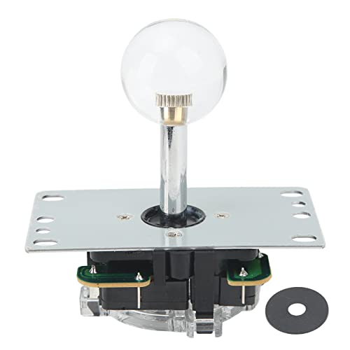 RTLR DIY Arcade Fighting Stick High Sensitivity Lightweight Resilience Arcade Joystick for Game Console (Transparent)