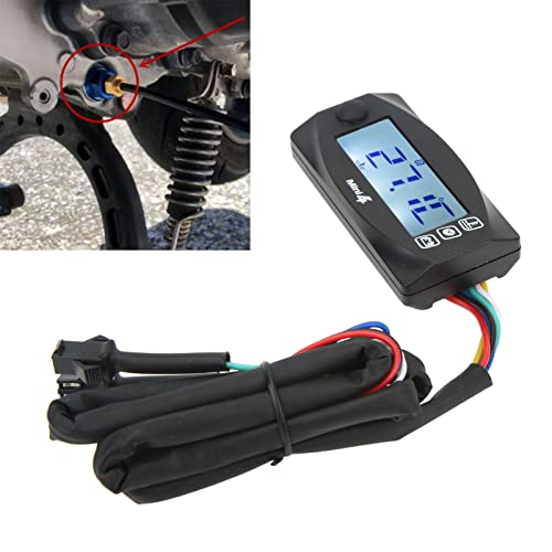 Uniform Digital Display, Waterproof High Accuracy Temperature Alert Motorcycle Thermometer (M14*1.5)