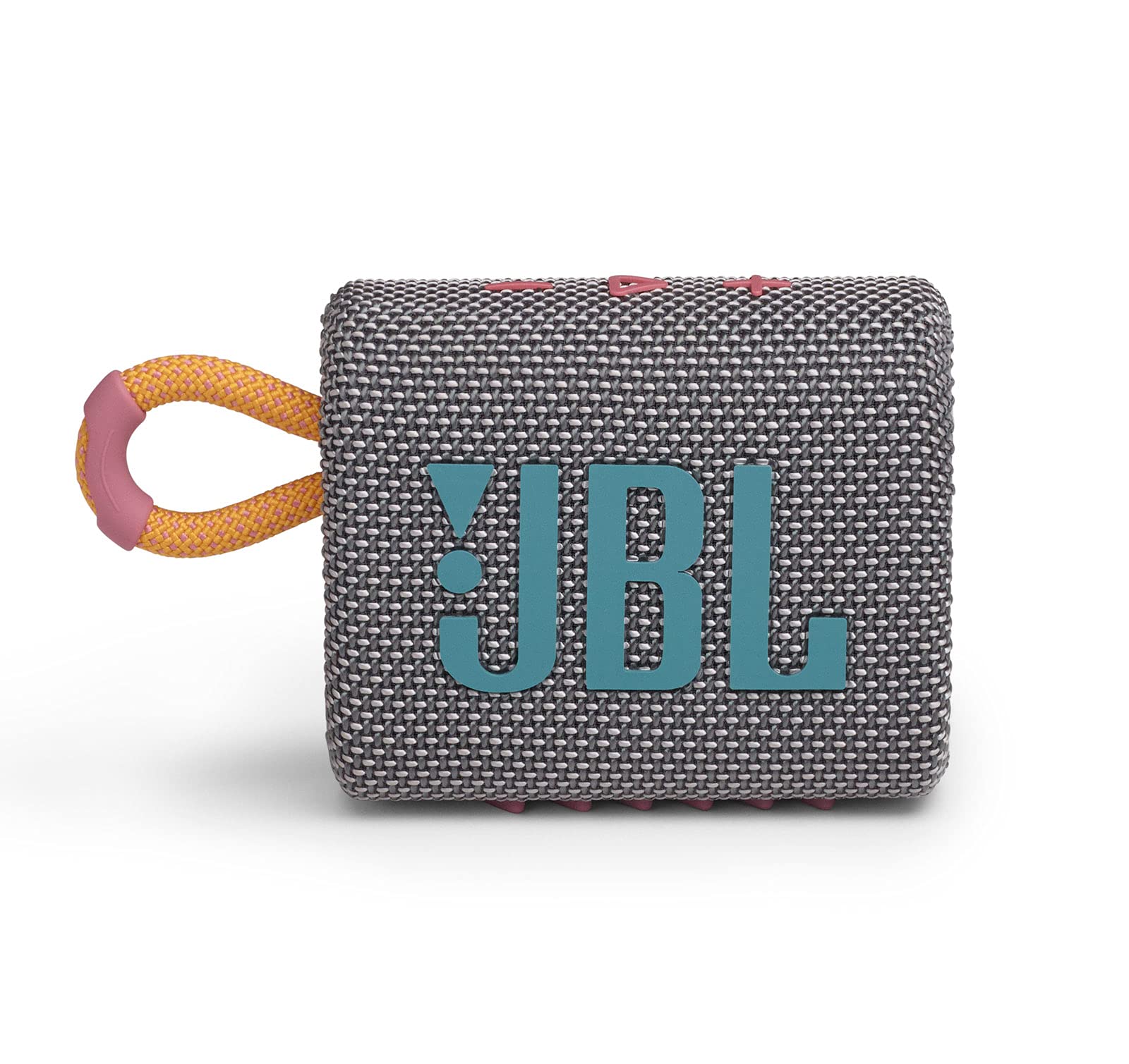 JBL GO3 Portable Bluetooth Wireless Compact Speaker Bundle with divvi! Protective Fitted Hard Case - Grey