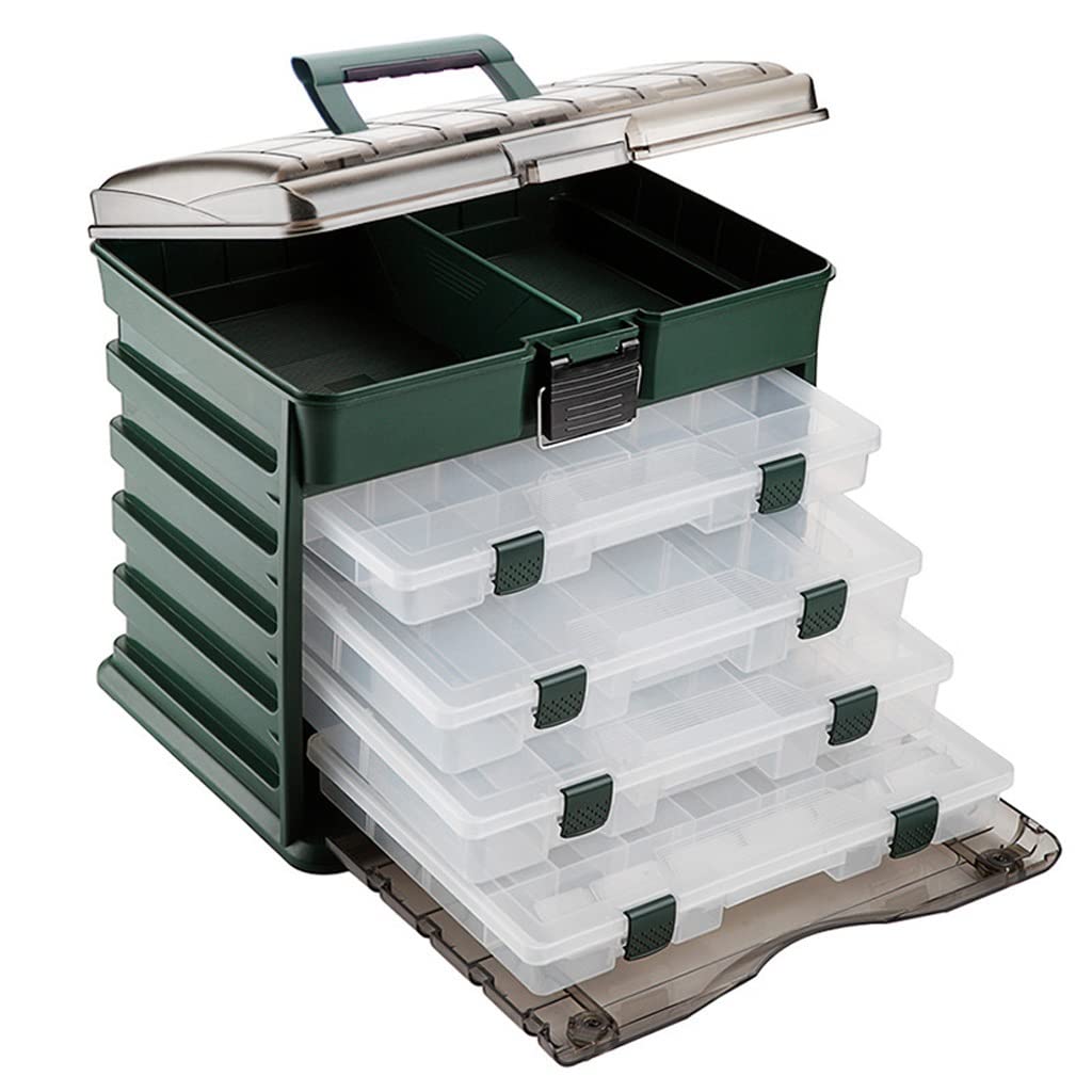 Portable Sea Fishing Bait Box Multi-Layer Fish Lures Organizer Box Durable Lure Storage Case 5 Layers Plastic Case Organizer New