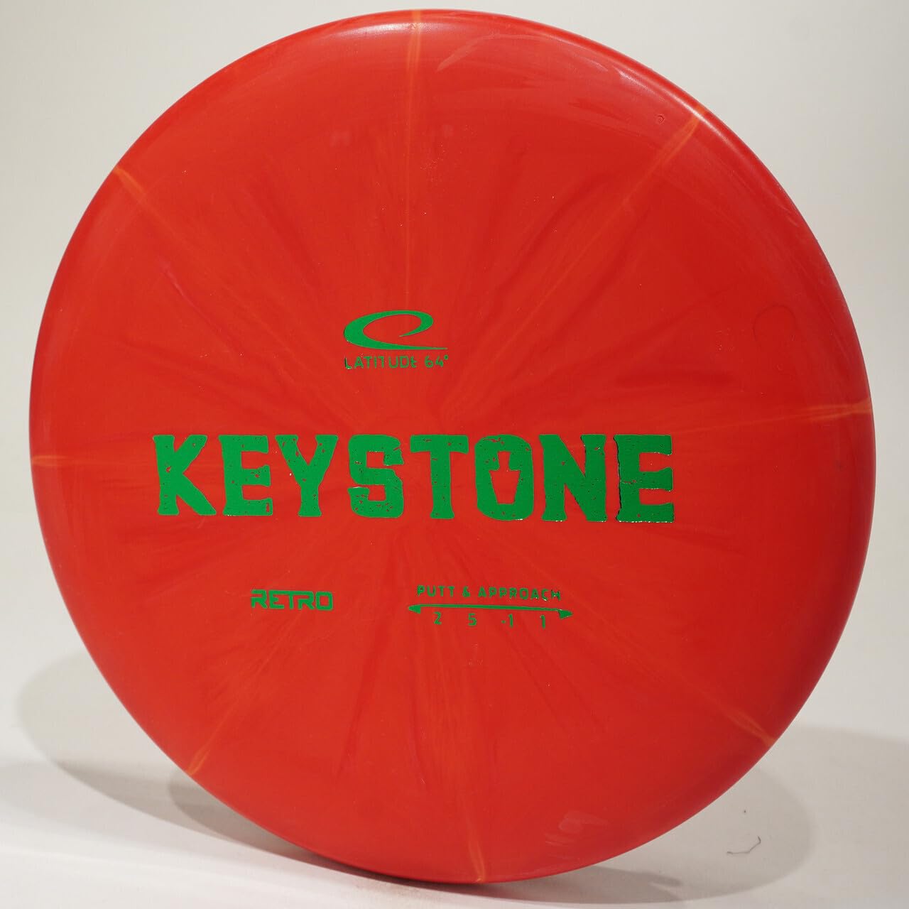 Latitude 64 Keystone (Retro) Putter & Approach Golf Disc, Pick Weight/Color [Stamp & Exact Color May Vary] Purplish Swirly 173-174 Grams