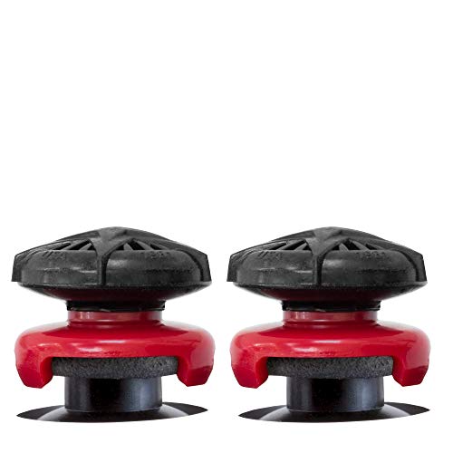 KontrolFreek Call of Duty: Black Ops Cold War Performance Thumbsticks for Xbox One and Xbox Series X | 2 High-Rise, Convex | Black/Red