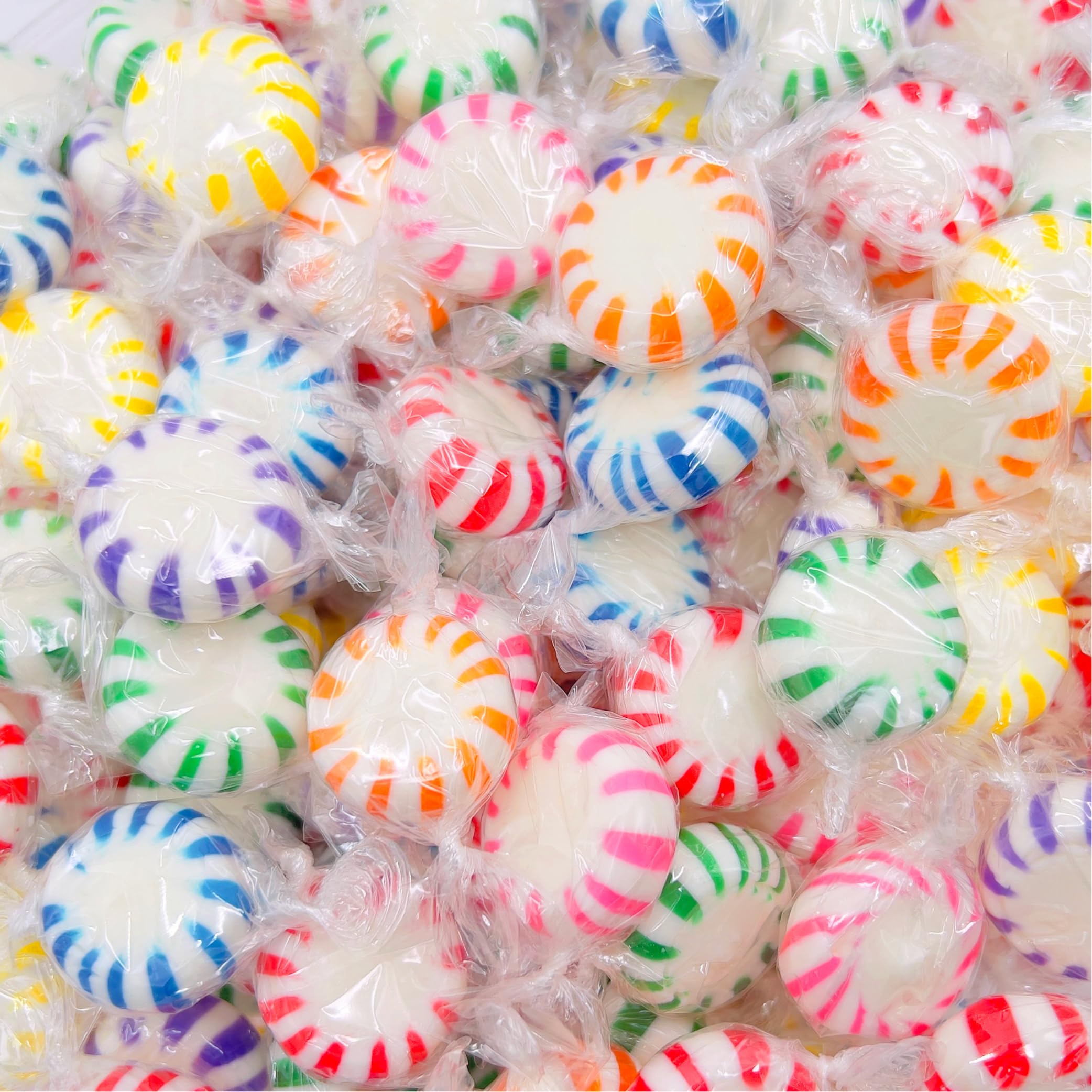 LaetaFood Fruit Starlights Hard Candy Assortment, Individually Wrapped (1 Pound Bag)