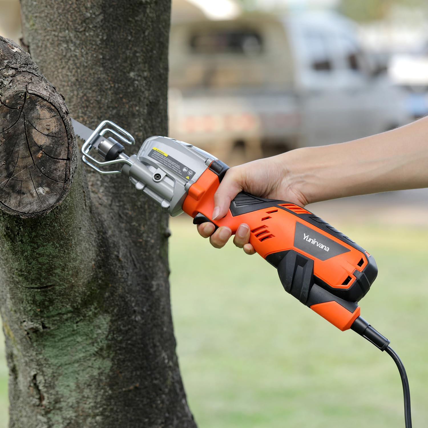 Yunirvana 5.0 Amp Variable-Speed Corded Reciprocating Saw - 3000spm for Versatile Cutting, 1/2" Stroke Length, Up to 4-1/2" Cutting Capacity for Wood and Metal