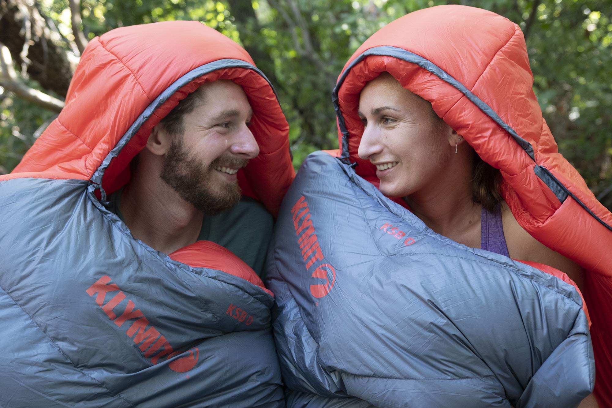 Klymit Wild Aspen Lightweight Dual Fill Mummy Sleeping Bag, Bag, 0°F Cold Weather Sleeping Bag for Camping, Hiking, and Backpacking, Gray, Large
