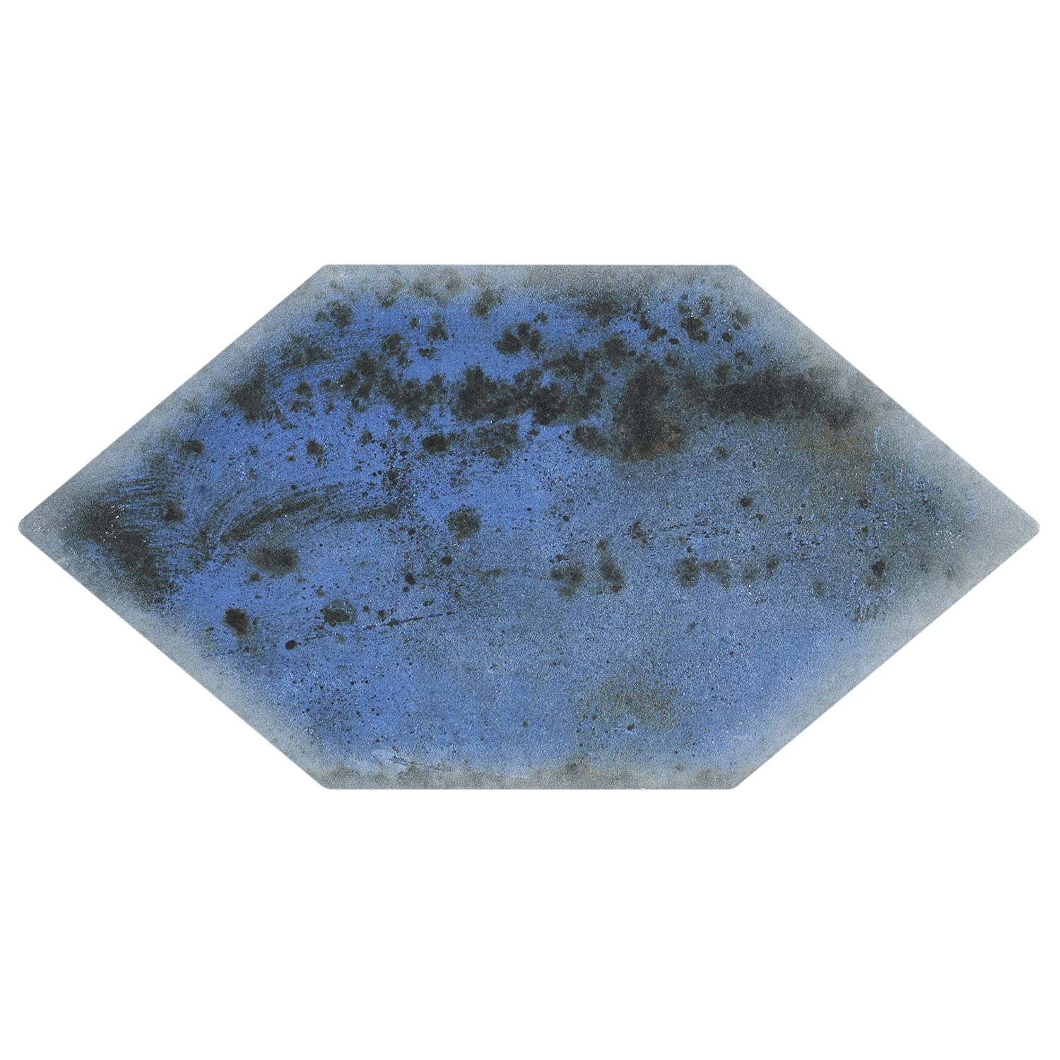 Merci Hex Blue 6.69 in. x 12.99 in. Matte Porcelain Floor and Wall Tile Sample