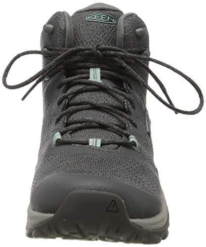 KEEN Women's Terradora 2 Waterproof Mid Height Hiking Boots, Magnet/Ocean Wave, 9 Medium US, 9, 9