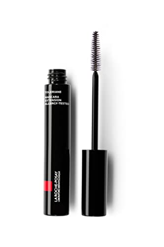 La Roche-Posay Toleriane Extension Lengthening Mascara, for Visibly Longer Lashes, Black, Ophthalmologist Tested