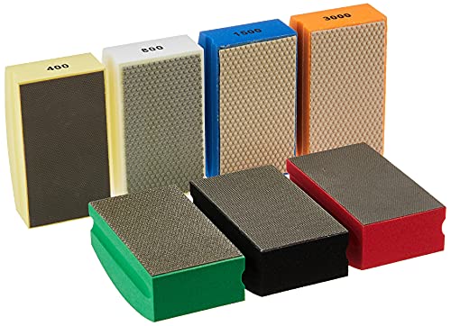 Toolocity DHPSET Diamond Hand Polishing Pads for Stone
