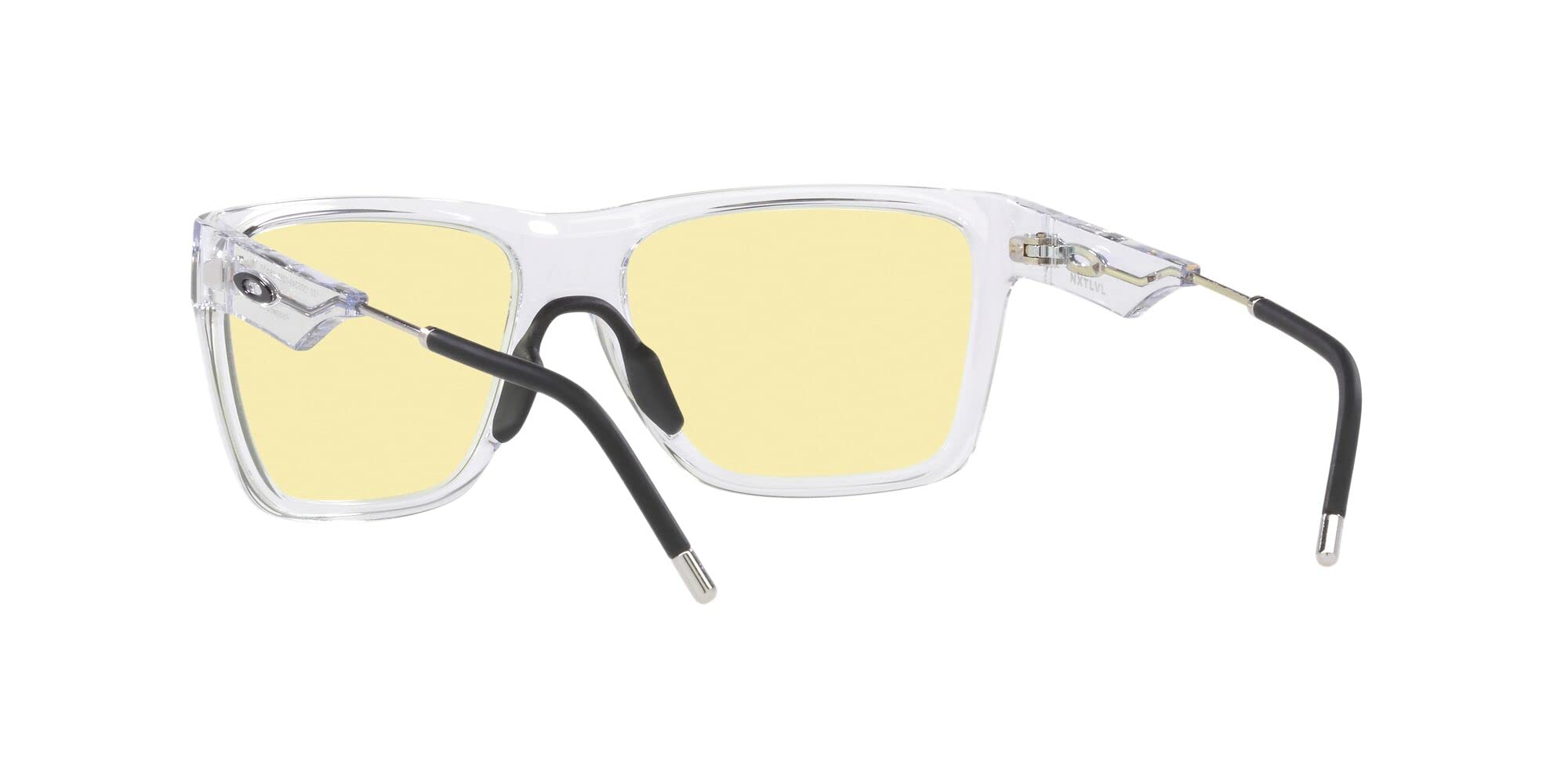 Oakley Men's OO9249 NXTLVL Rectangular Sunglasses, Polished Clear/Prizm Gaming, 58 mm