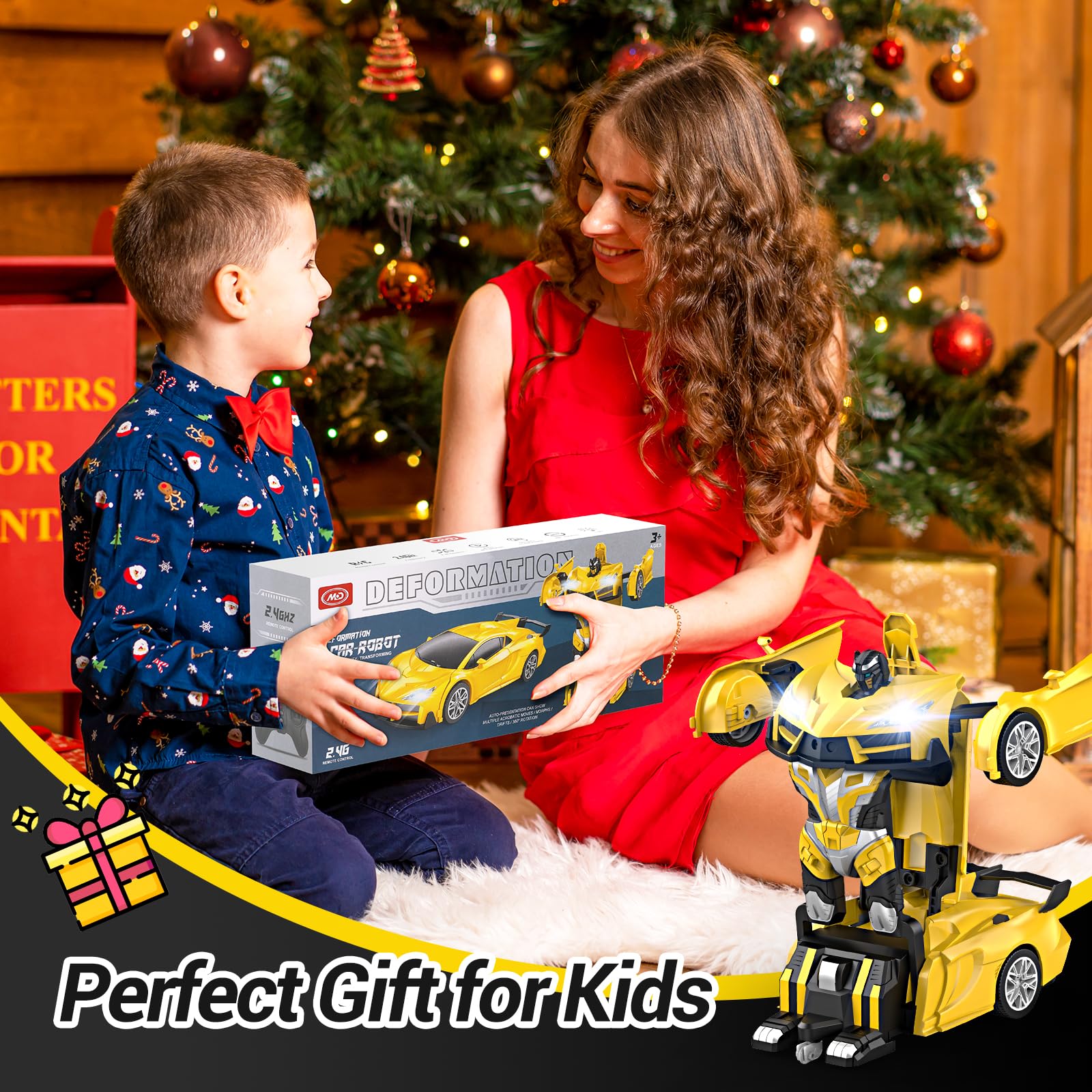 Qumcou Transform Toys for 3 4 5 6 Year Old Boys