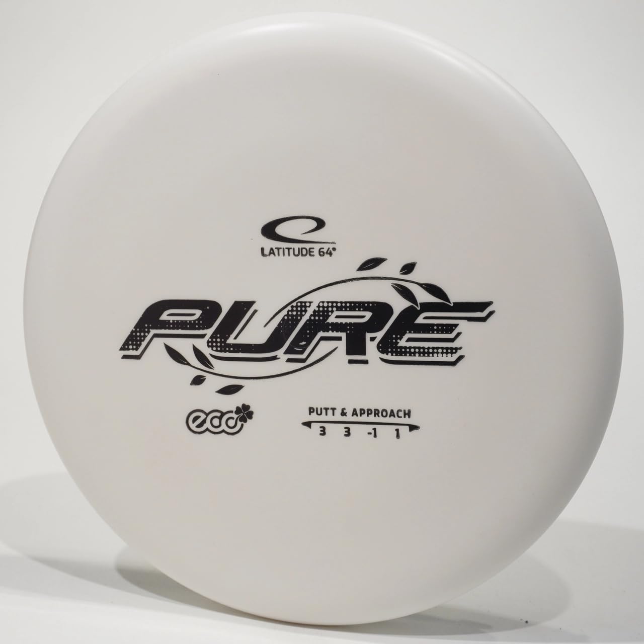 Latitude 64 Pure (Eco Zero) Putter & Approach Golf Disc, Pick Weight/Color [Stamp & Exact Color May Vary] White 173-174 Grams White 173-174 Grams
